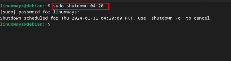 How To Use Shutdown Command In Debian 12 Linuxways