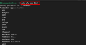 How to Install and Setup Firewall With UFW on Debian 12 – LinuxWays