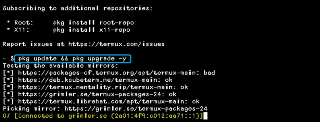 How to Install Kali Linux on Android in Termux without Root – LinuxWays