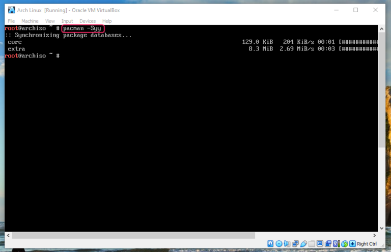 How to Install Arch Linux on VirtualBox – LinuxWays
