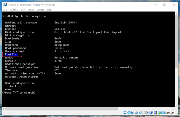 How to Install Arch Linux on VirtualBox – LinuxWays