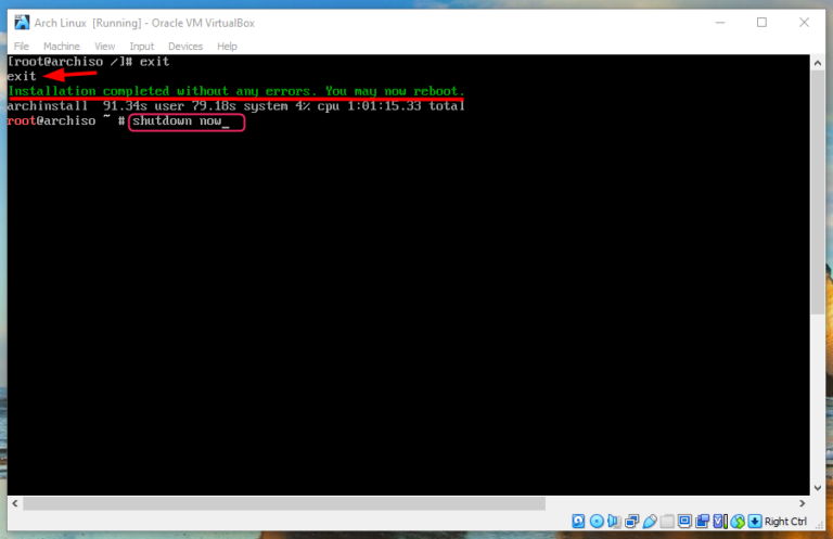 How to Install Arch Linux on VirtualBox – LinuxWays