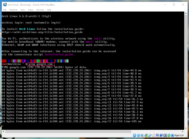 How to Install Arch Linux on VirtualBox – LinuxWays