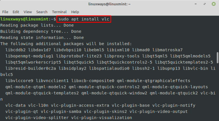 How to Install VLC on Linux Mint 21 – LinuxWays