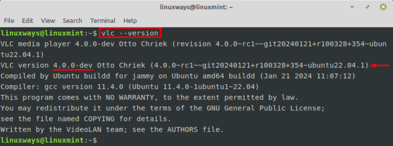 How to Install VLC on Linux Mint 21 – LinuxWays