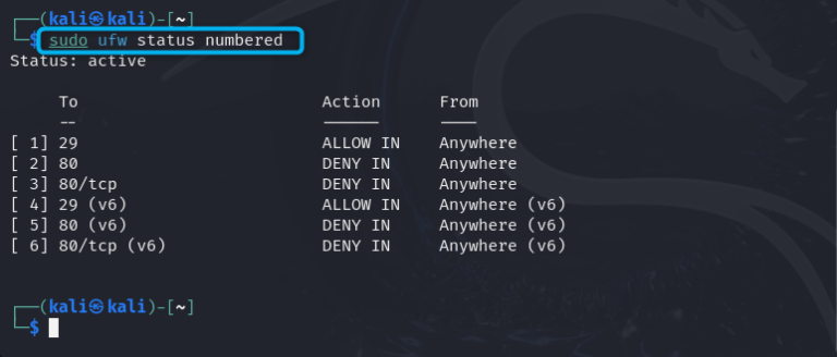 How to Install and Setup Firewall on Kali Linux – LinuxWays