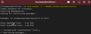 How To install Wayland on Arch Linux – LinuxWays