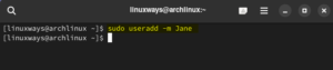How to Add a User in Arch Linux – LinuxWays