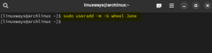 How to Add a User in Arch Linux – LinuxWays
