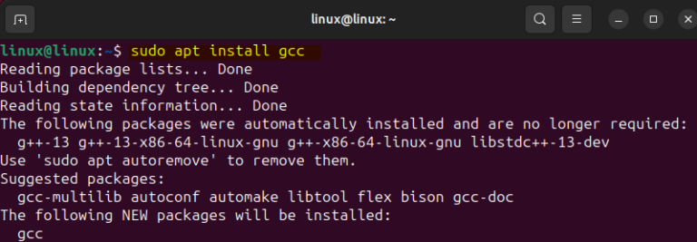How To Install Gcc Compiler On Ubuntu 2404 Linuxways